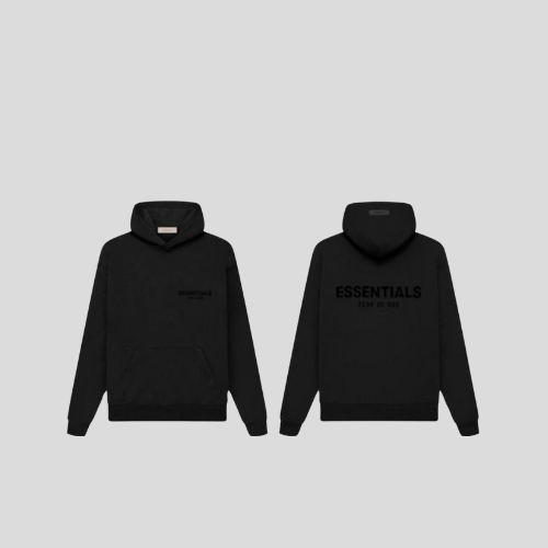 Essentials Fear of God Hoodie Black - Kickscenter